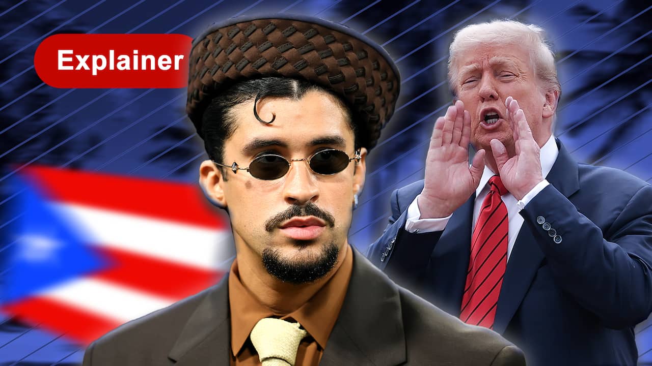 Hoe wereldster Bad Bunny zijn middelvinger opsteekt naar Trump | NU.nl
