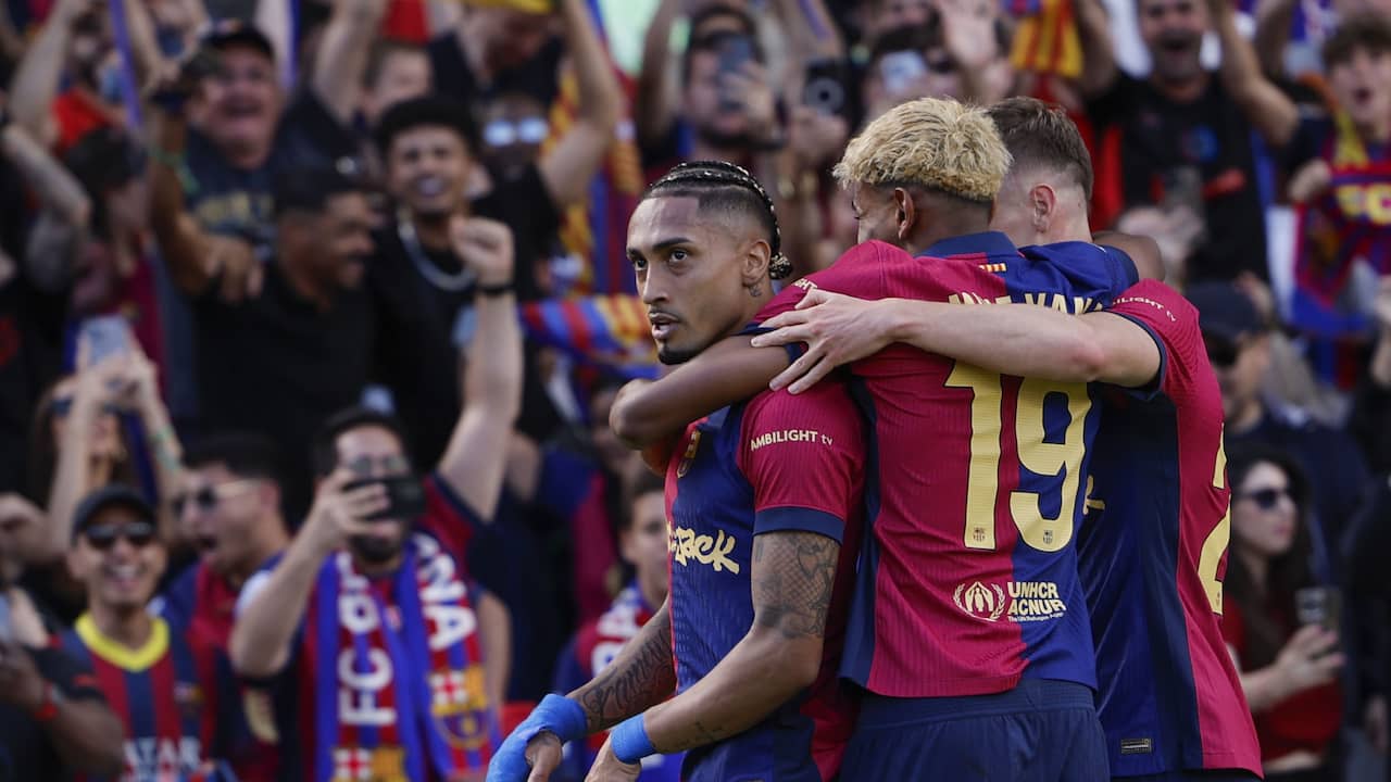 Barcelona verslaat Real in spektakelstuk met zeven goals | NU.nl
