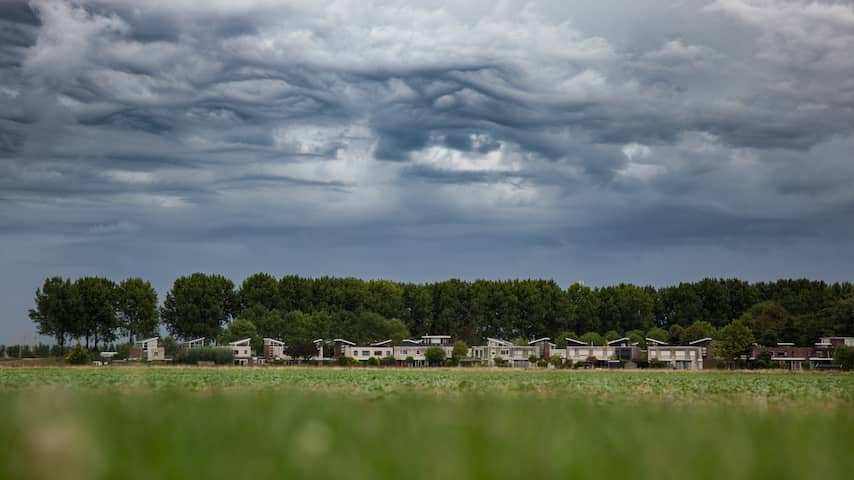 Code geel in groot deel van land wegens onweersbuien, maandag stevige ...