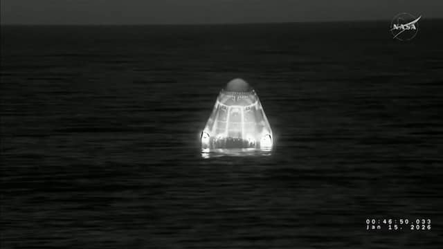 Astronauten landen in zee bij Californië na medische noodsituatie | NU.nl