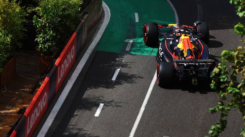 Verstappen klokt zesde tijd in tweede training Bakoe, Norris vroeg klaar | Formule 1 | NU.nl