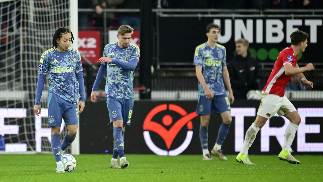 Ajax verliest nipt bij AZ en ziet koploper PSV verder weglopen ...