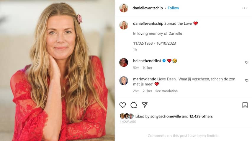 Daniëlle van 't Schip, dochter van Willeke Alberti, op 55-jarige ...