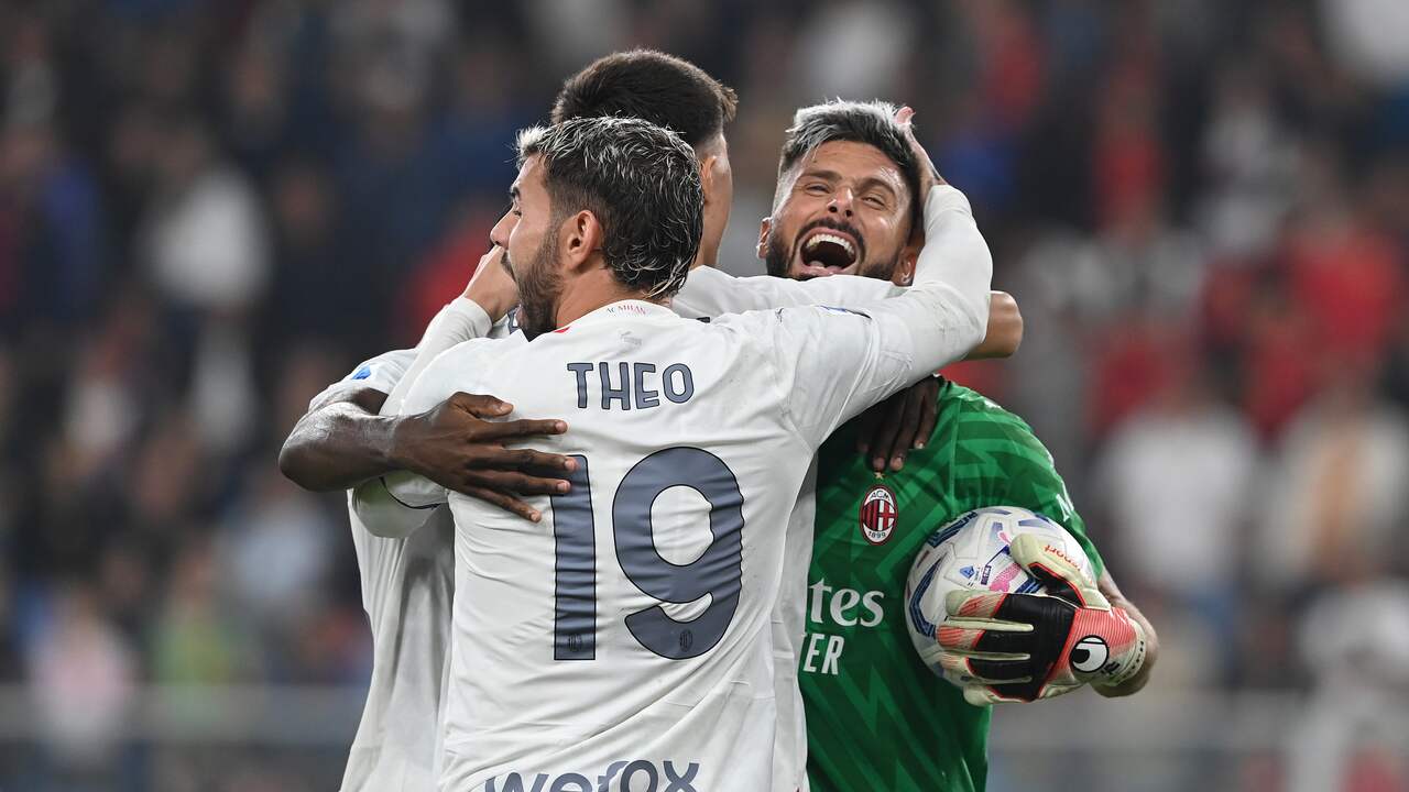 Bizarre slotfase bij Genoa-AC Milan met glansrol voor keepende spits ...