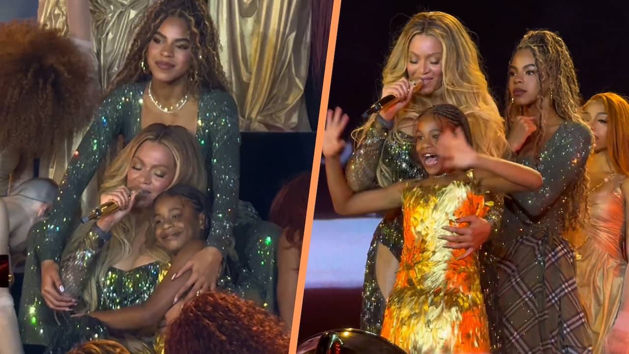 Blue Ivy danst, Rumi debuteert: Beyoncé deelt podium met haar kinderen | Muziek | NU.nl