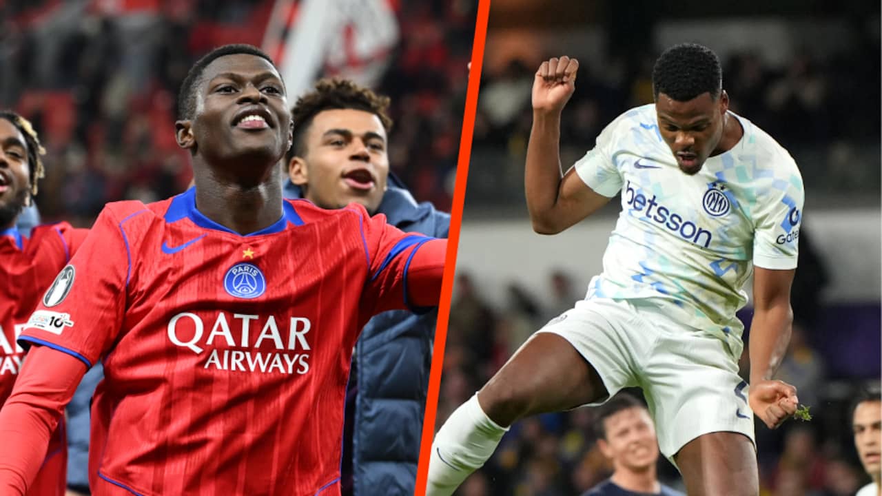 PSG wint CL-duel met negen goals en twee rode kaarten, Dumfries scoort ...