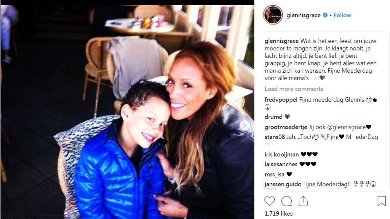 Sterren vieren Moederdag: Glennis Grace trotse moeder en Ali B eert ...