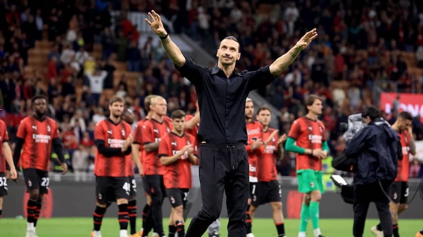 Topspits Zlatan Ibrahimovic (41) zet per direct punt achter glansrijke ...